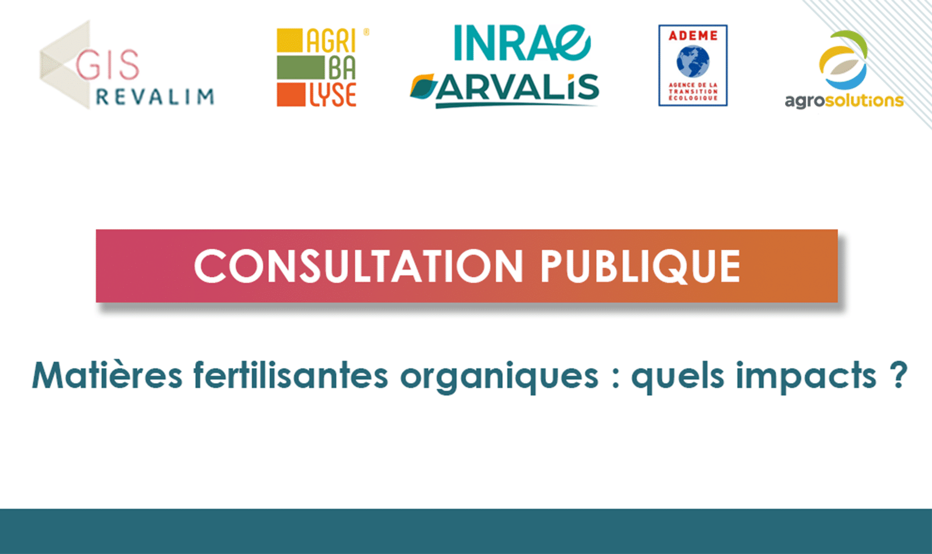 GIS Revalim : Rapport de consultation publique - Agrosolutions