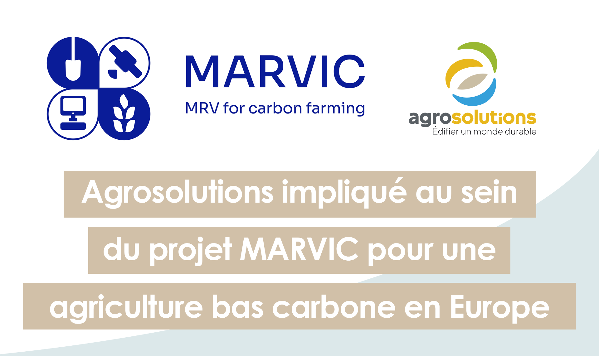 Le projet MARVIC, pour une agriculture bas-carbone en Europe ...